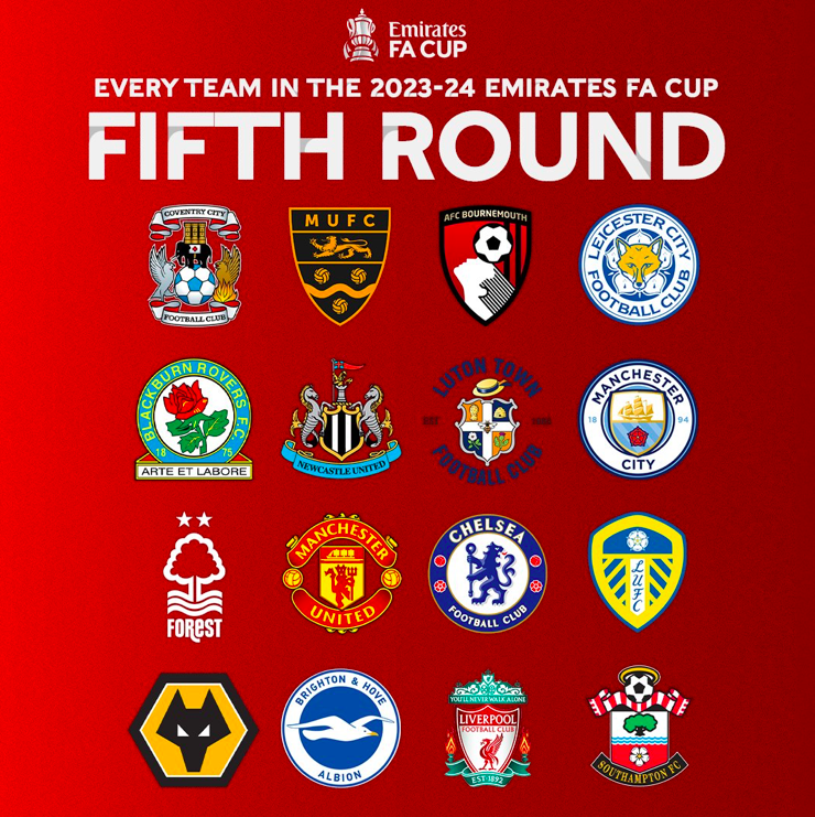 FA CUP FIFTH ROUND ON TV