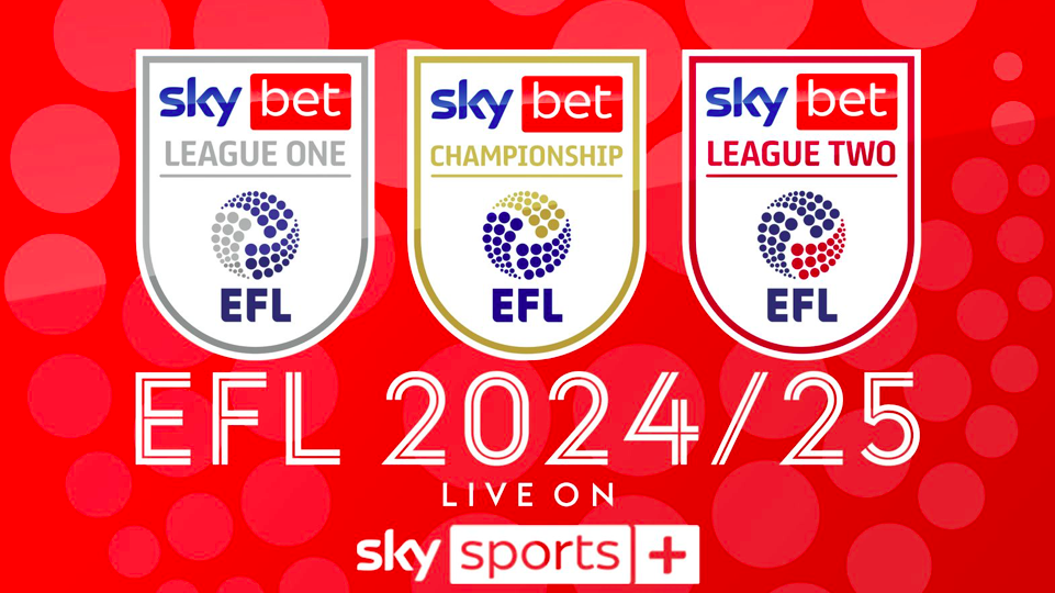 EFL TV GAMES OCTOBER TO JANUARY ON SKY SPORTS