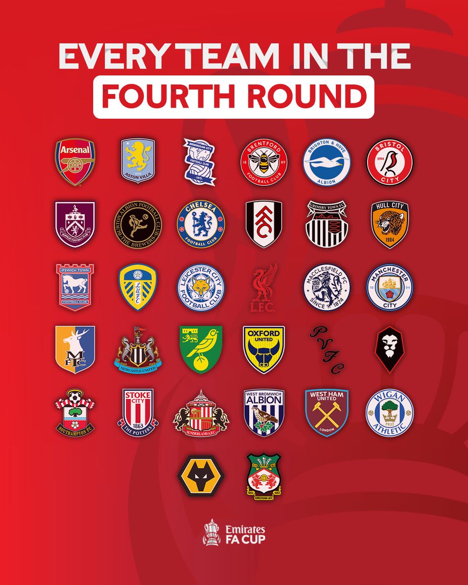 WHICH FA CUP FOURTH ROUND GAMES ARE ON TV?